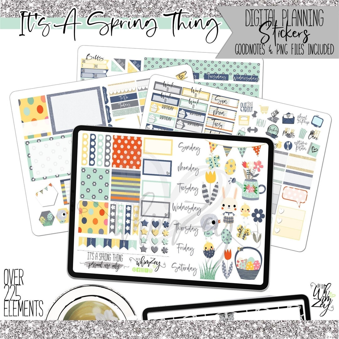 It's A Spring Thing Digital Planner Stickers - Etsy