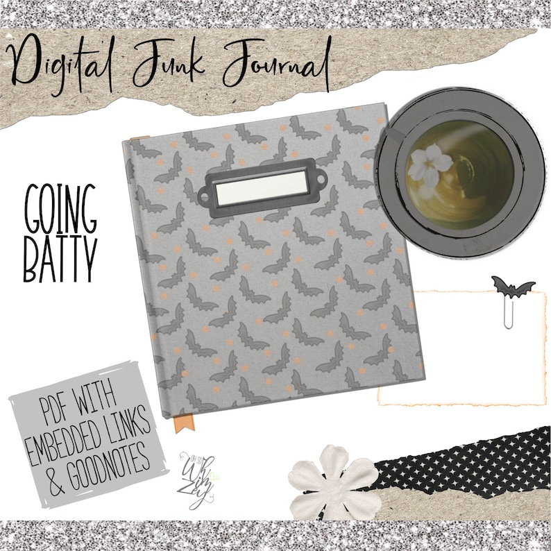 Going Batty Digital Junk Journal Digital Planning - Etsy