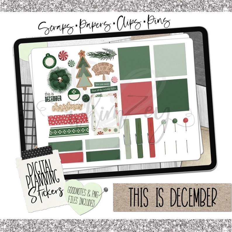 This is December Digital Vision Board Set | Digital Planning - Etsy
