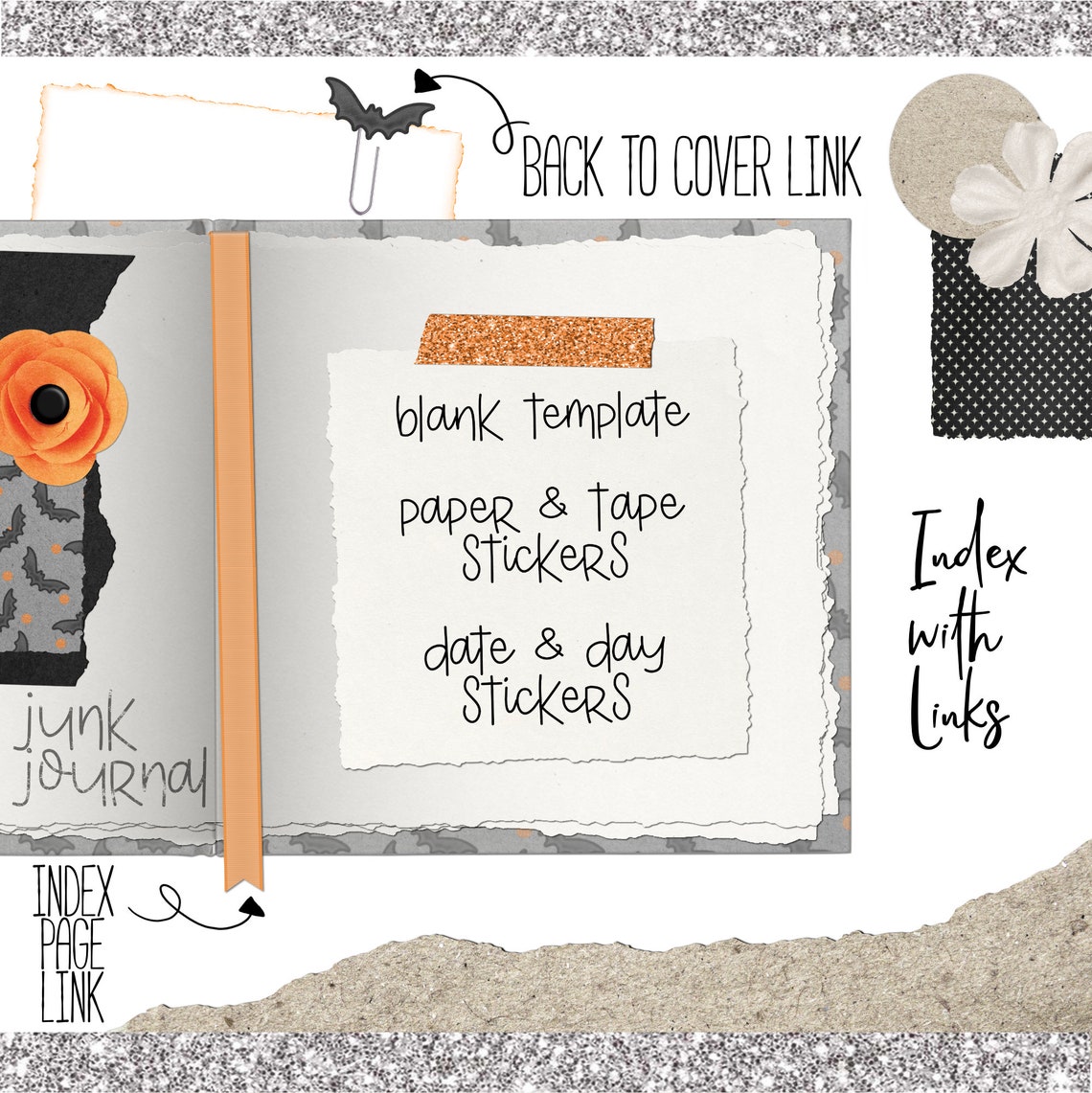 Going Batty Digital Junk Journal Digital Planning - Etsy