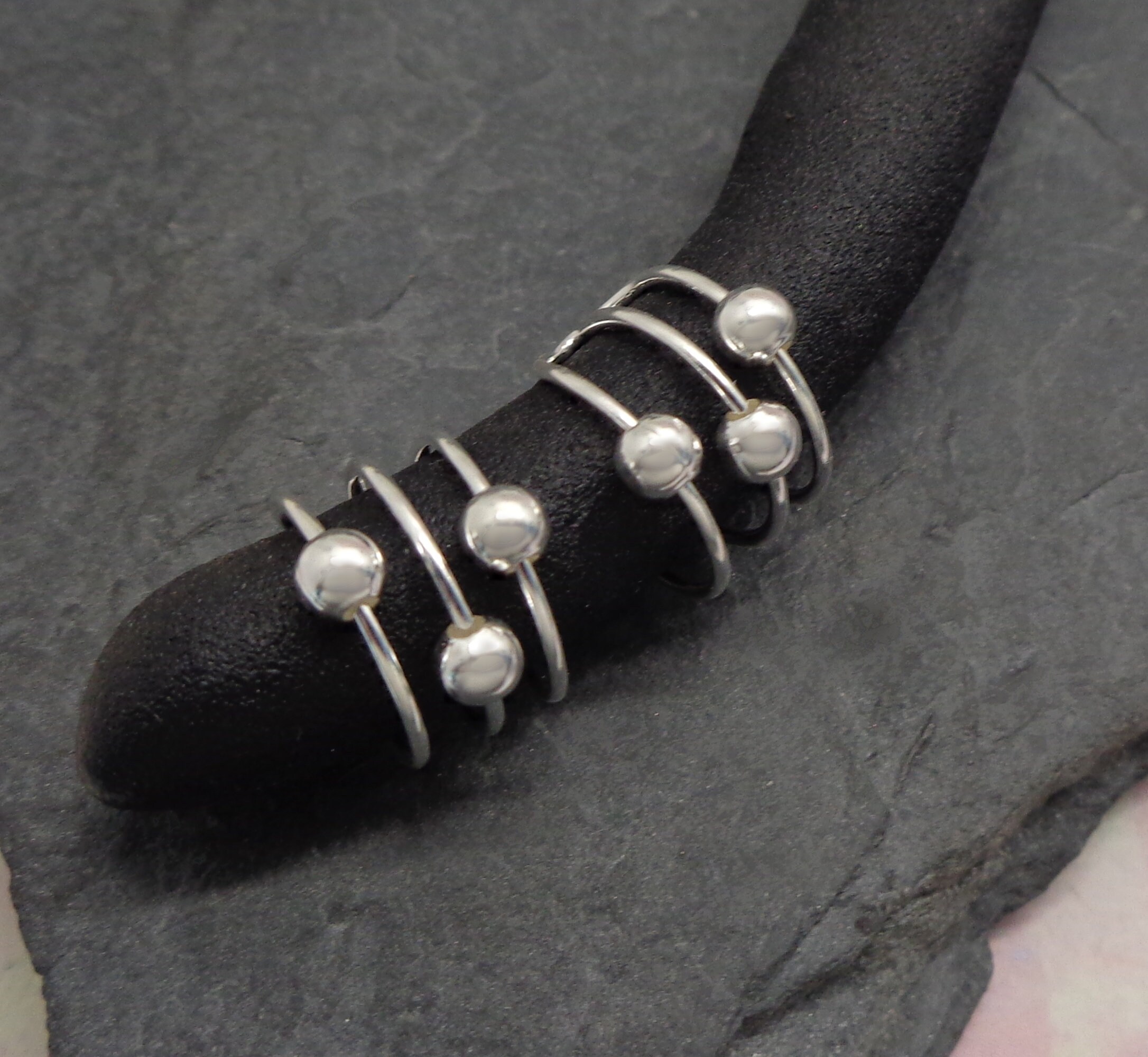 Balls Ear Clamps 925 Sterling Silver new 2121 | Etsy