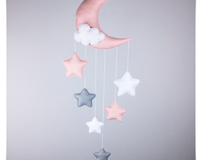 Moon and Stars Decor/baby Mobile - Etsy
