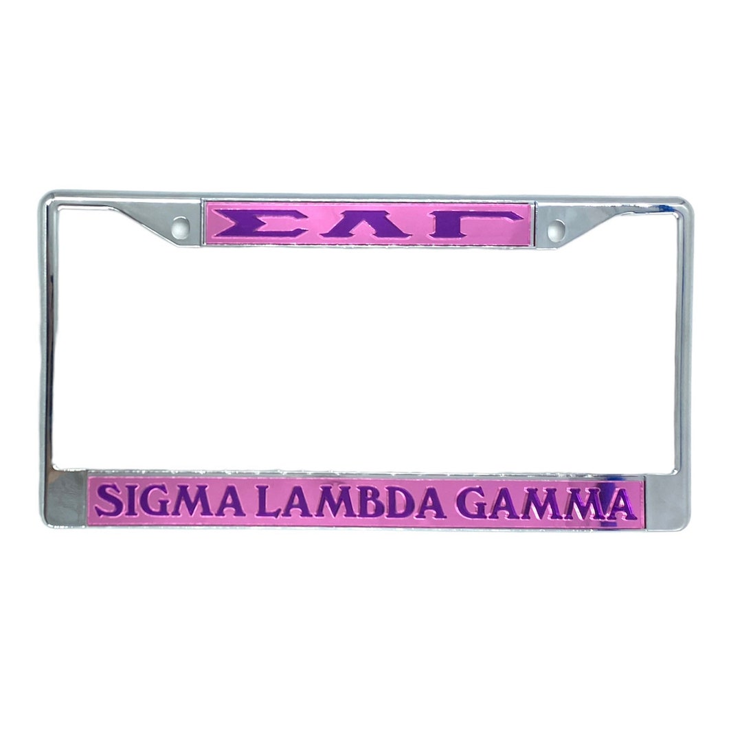 Custom Fraternity and Sorority Greek Acrylic License Plate Frame - Etsy
