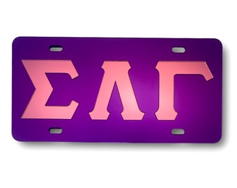 GREEK and Custom Fraternity and Sorority License Plate Frames ...