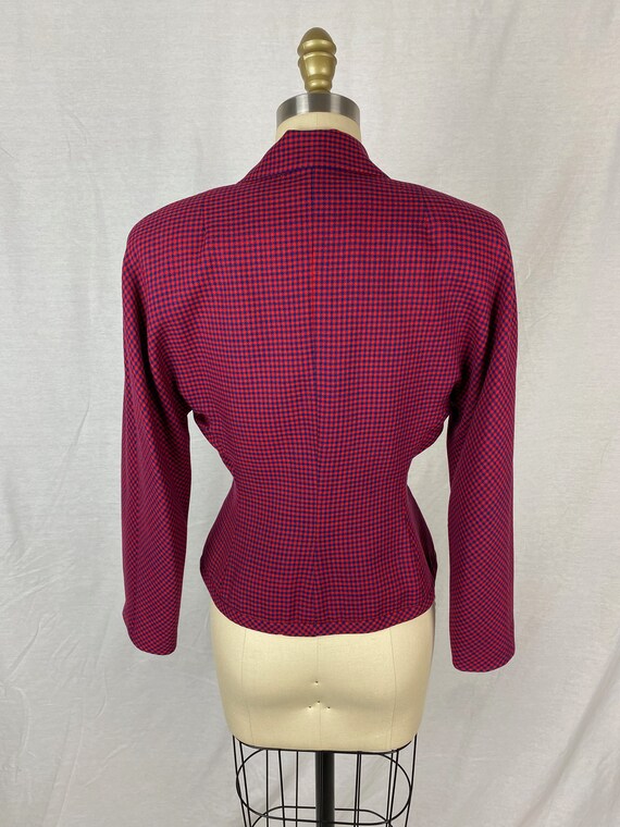 vintage 1950s jacket // size small // 50s red houndst… - Gem