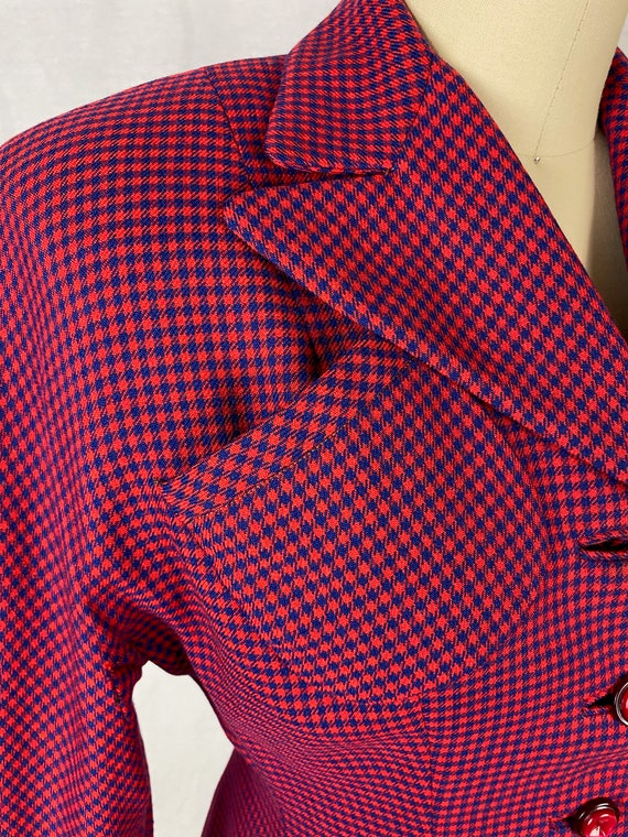 vintage 1950s jacket // size small // 50s red houndst… - Gem