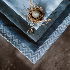 Blue Linen Tablecloth - Sky Blue Linen Tablecloth - Wedding Tablecloth ...