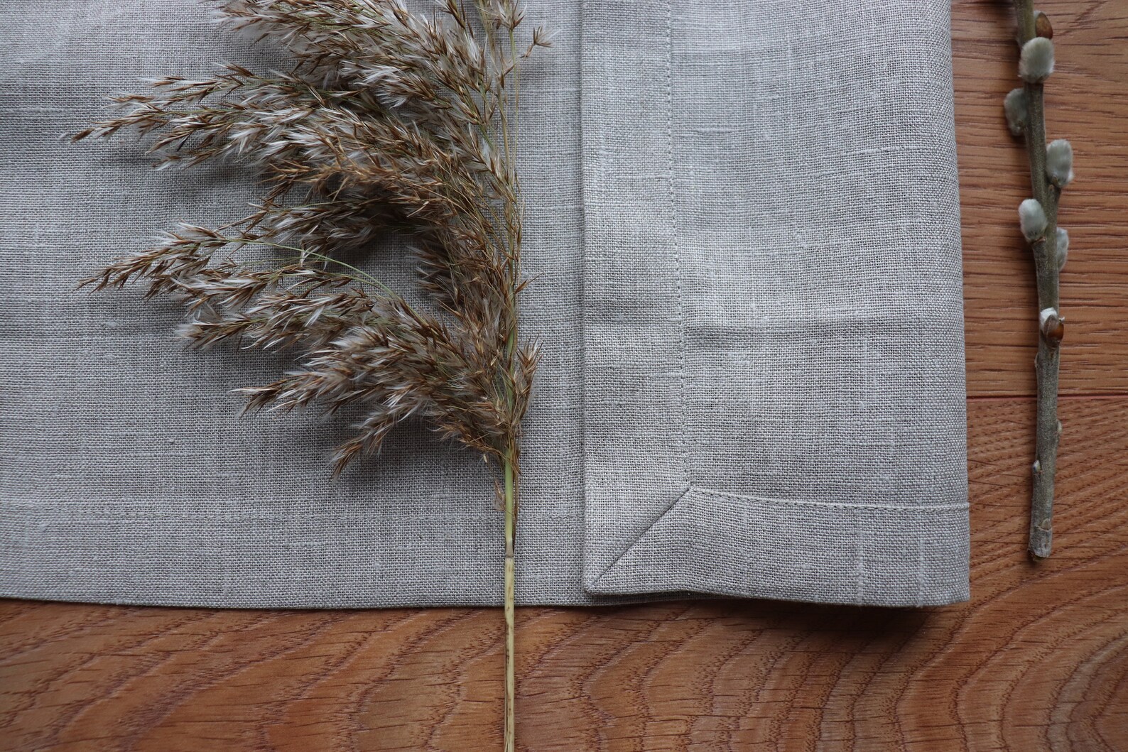 Linen Table Runner Grey Linen Table Runner Wedding Table | Etsy