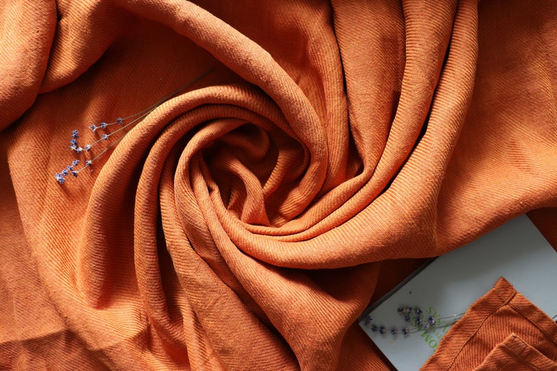 Orange Linen Blanket Pure Linen Throw Blanket Summer - Etsy