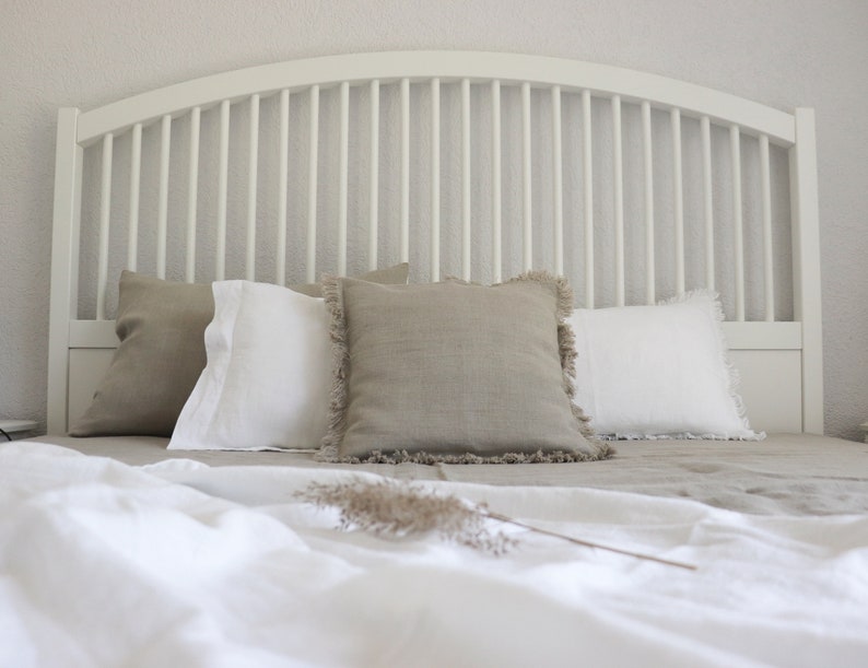 White Pure Linen Blanket Linen Throw Blanket Linen Bed | Etsy