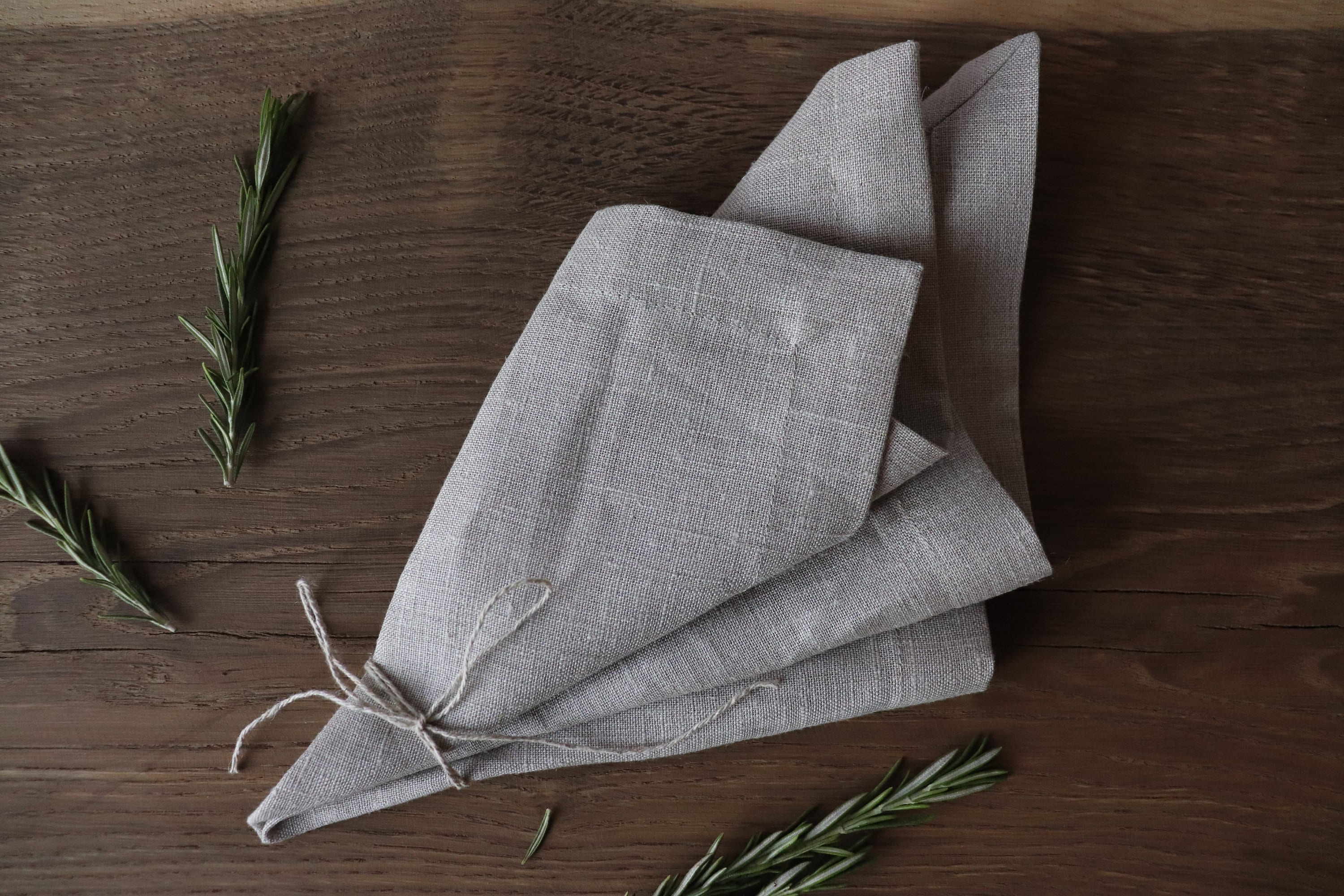 Linen Napkin Set Of 20 In Natural Grey Wedding Linen Napkins Pure linen-napkin-set-of-20-in-natural-grey-wedding-linen-napkins-pure