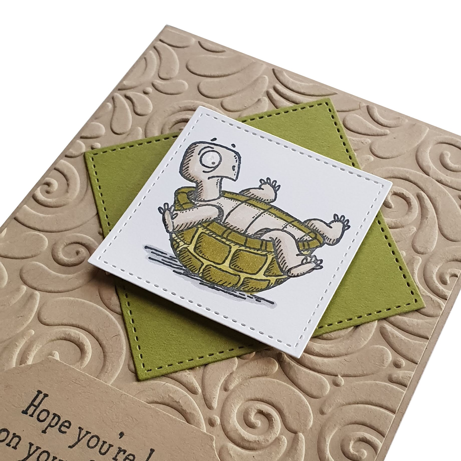 GET WELL CARD turtle card get well soon funny get well | Etsy