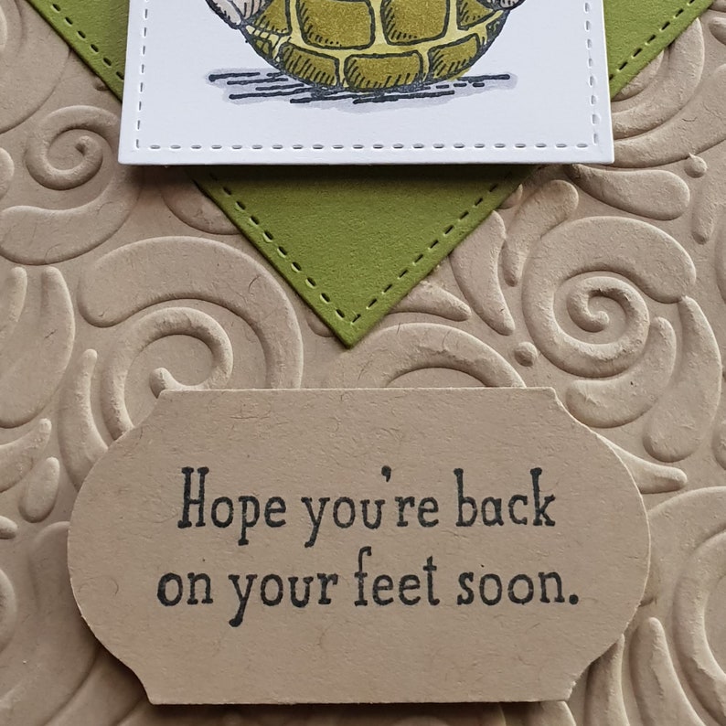 GET WELL CARD Turtle Card Get Well Soon Funny Get Well | Etsy