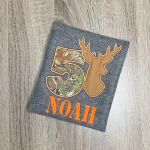 Childs Hunting Themed Birthday Shirt5th Birthday Topcamo Childrens ...