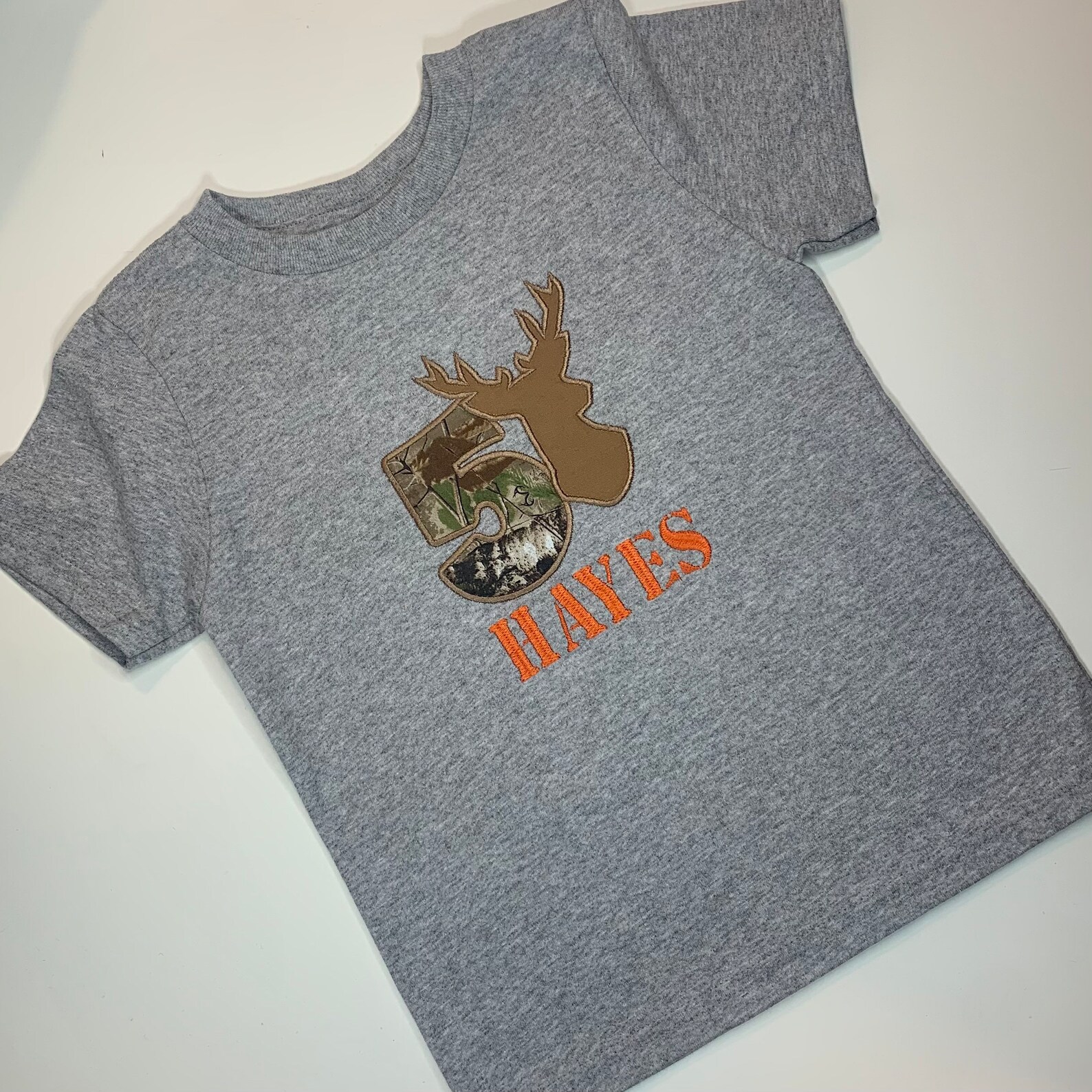 Childs Hunting Themed Birthday Shirt5th Birthday Topcamo Childrens ...