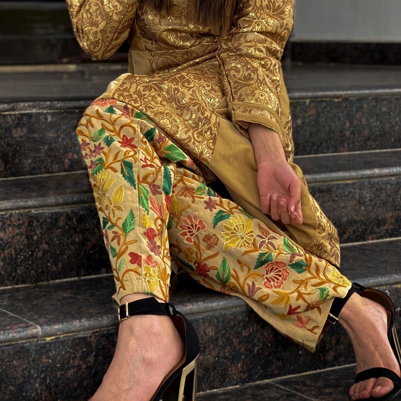 Embroidered Pants - Etsy