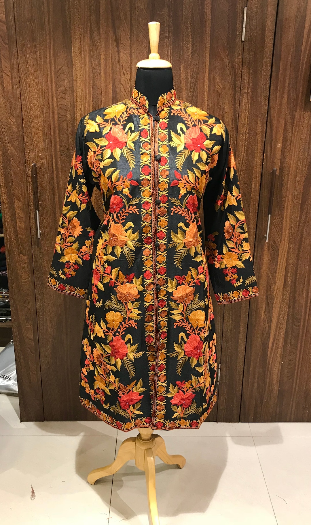 Kashmiri Jacket, Embroidered Coat, Kashmiri Coat, Long Coat ...