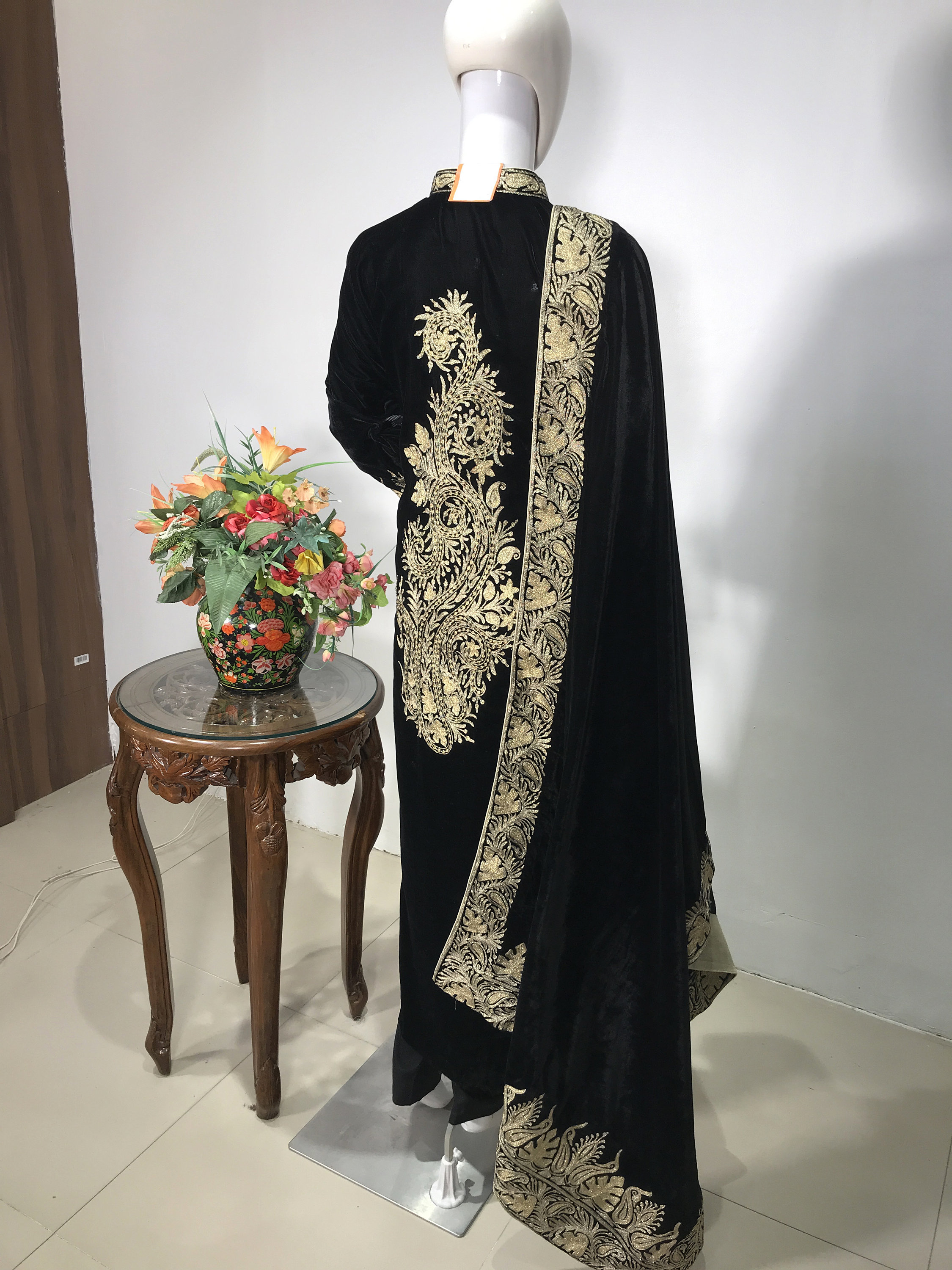 Velvet Suit with Tilla Embroidery Indian Ethnic Wear Zari | Etsy