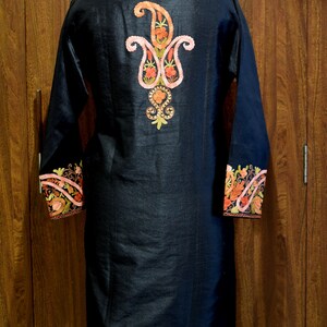 Embroidered Kashmiri Jacket, Kashmiri Coat, Long Indian Coat, Boho ...