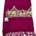 Pure Wool Scarf/shawl, Embroidery Stole, Wrap, Scarf, 2 Side Zari ...