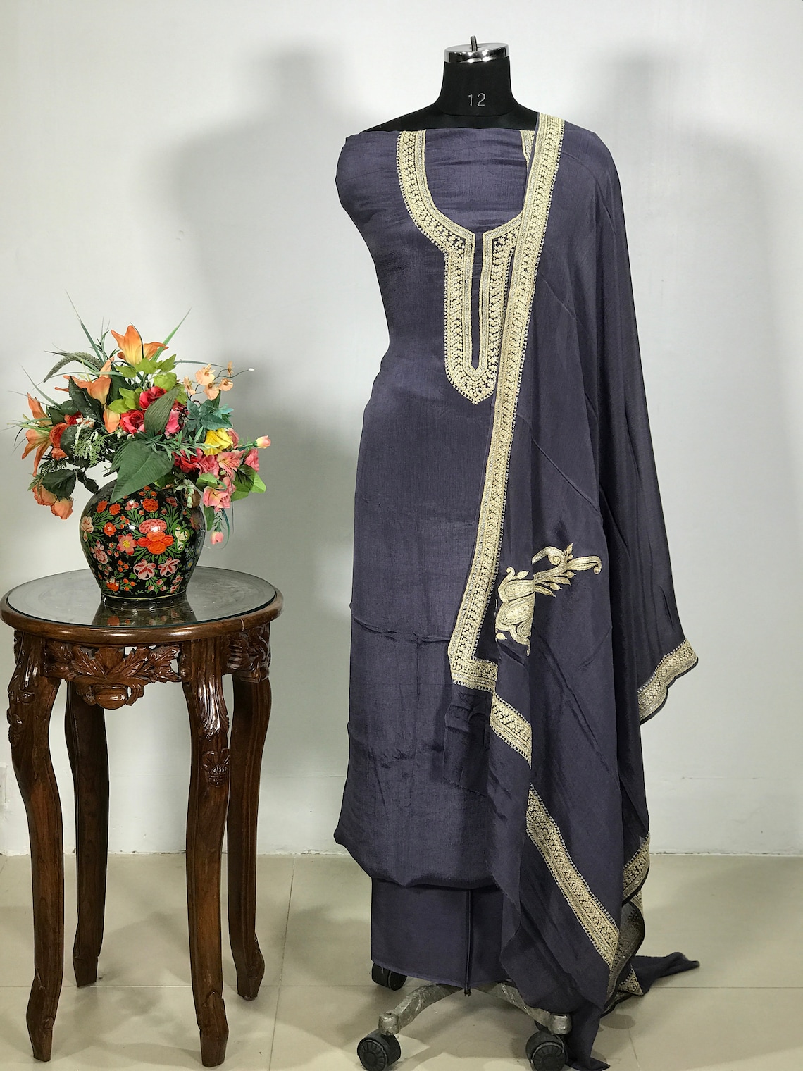 Tilla Embroidered Kashmiri Suit Designer Salwar Suits | Etsy