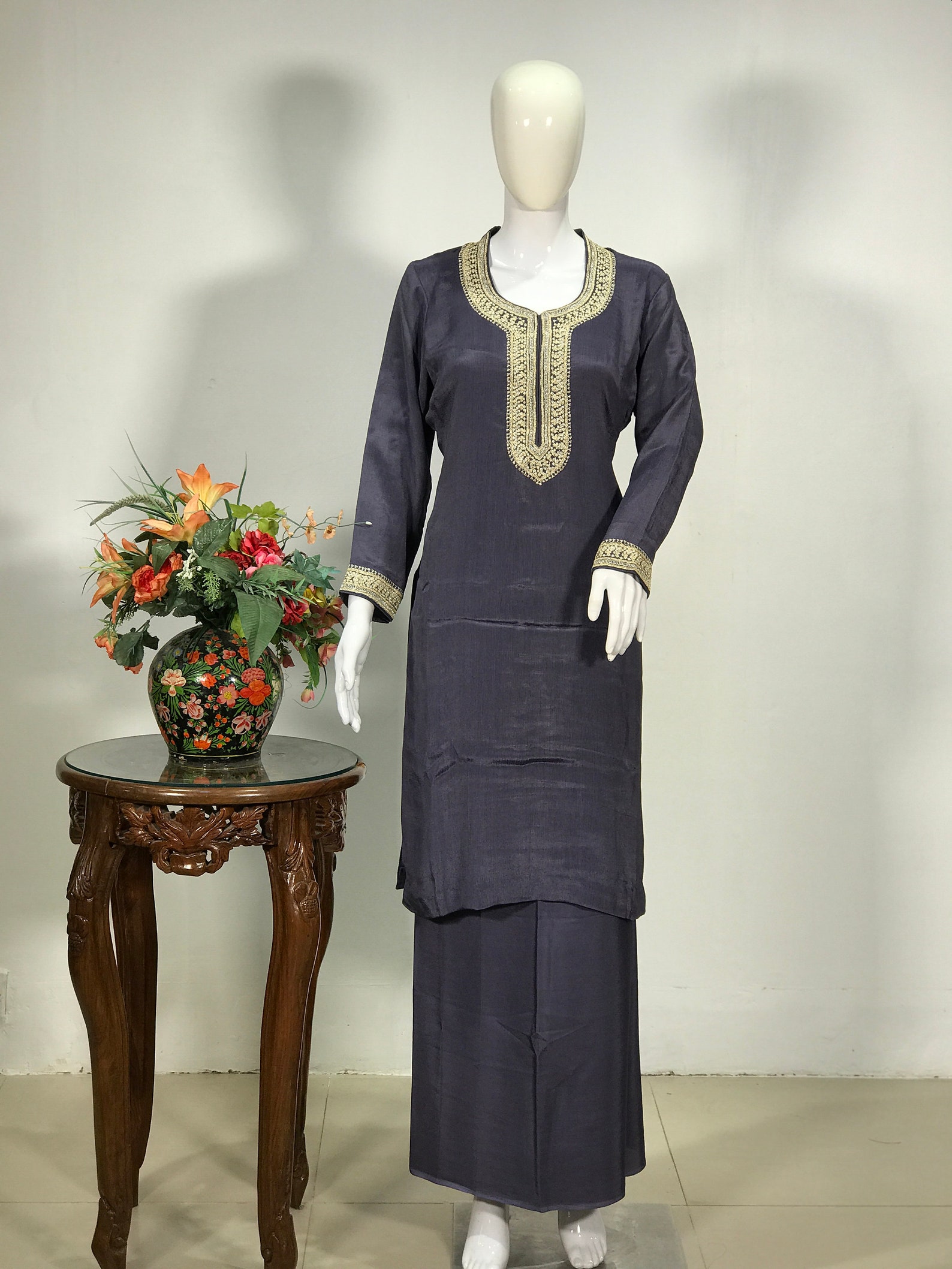 Tilla Embroidered Kashmiri Suit Designer Salwar Suits | Etsy