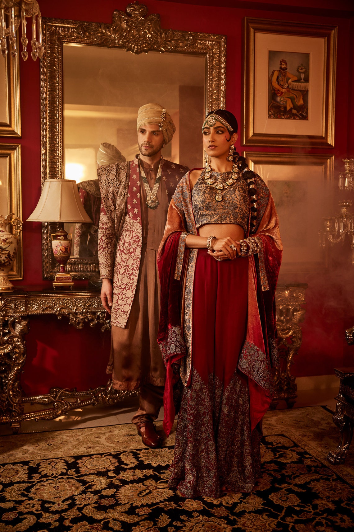 Balhan-e-shaan, Mens Raw Silk Sherwani, Designer Groom Wedding Outfit ...