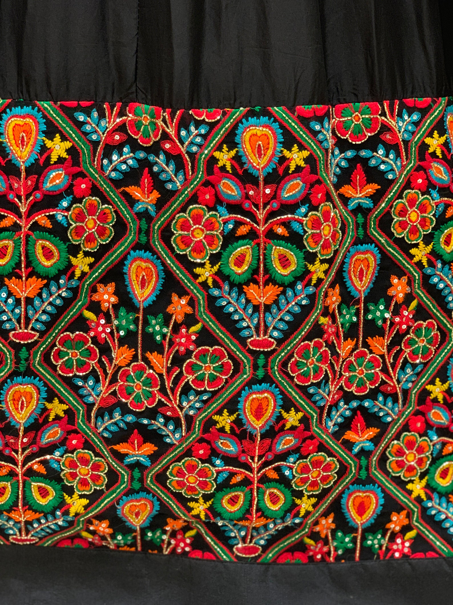 Black Thread Embroidered Dress Indian Ethnic Wear Girls - Etsy