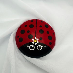 Mini Ladybug Dotting Stones - Etsy