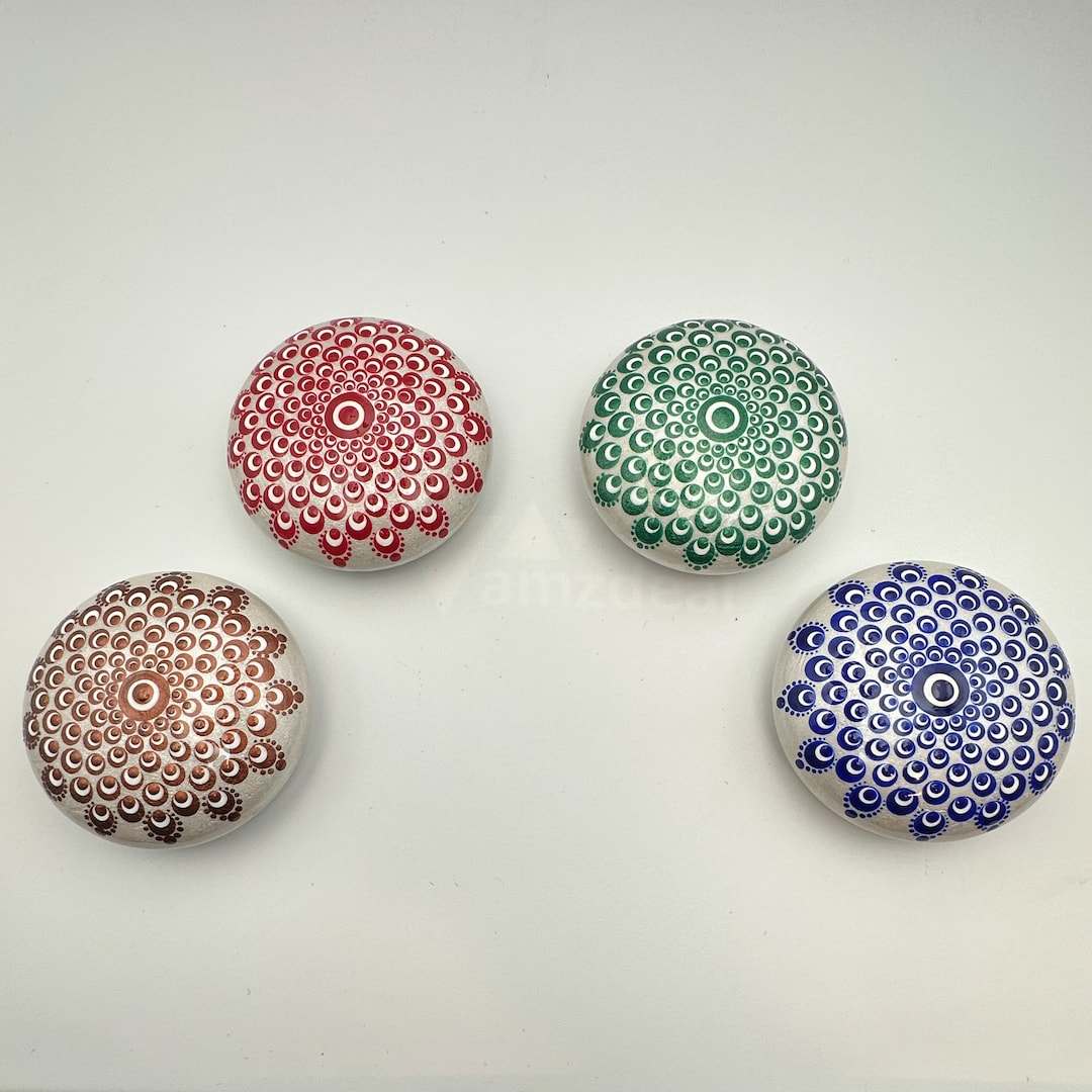 Colourful Mini Acrylic Dotting Stones - Etsy