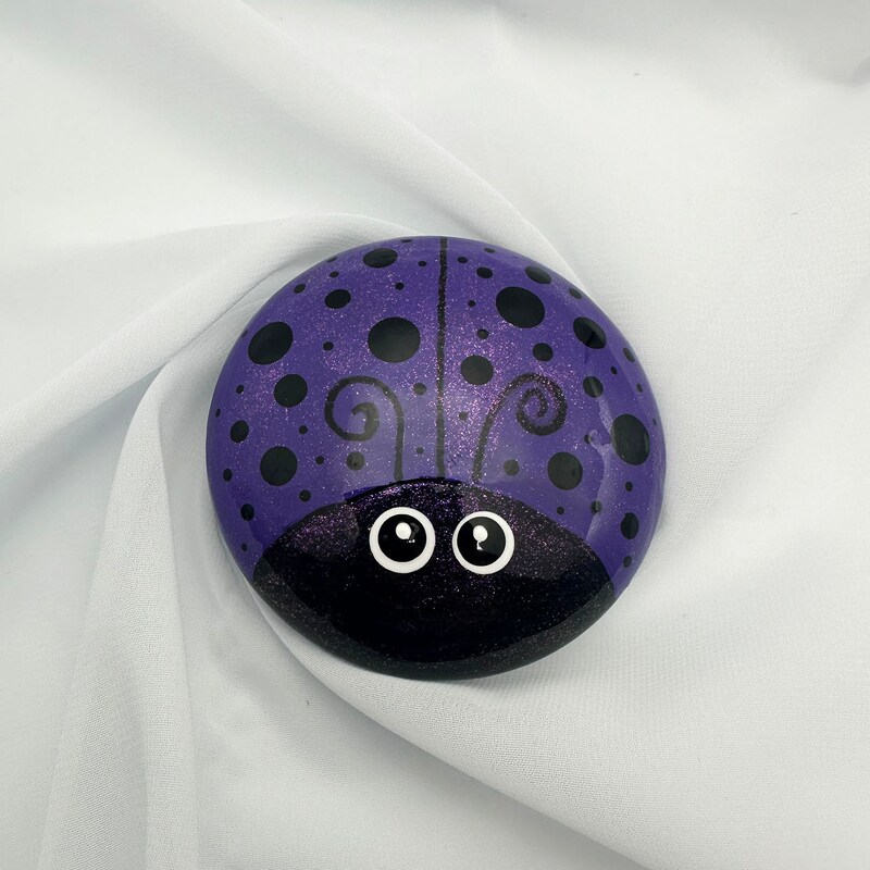 Ladybug Painted Rocks - Etsy