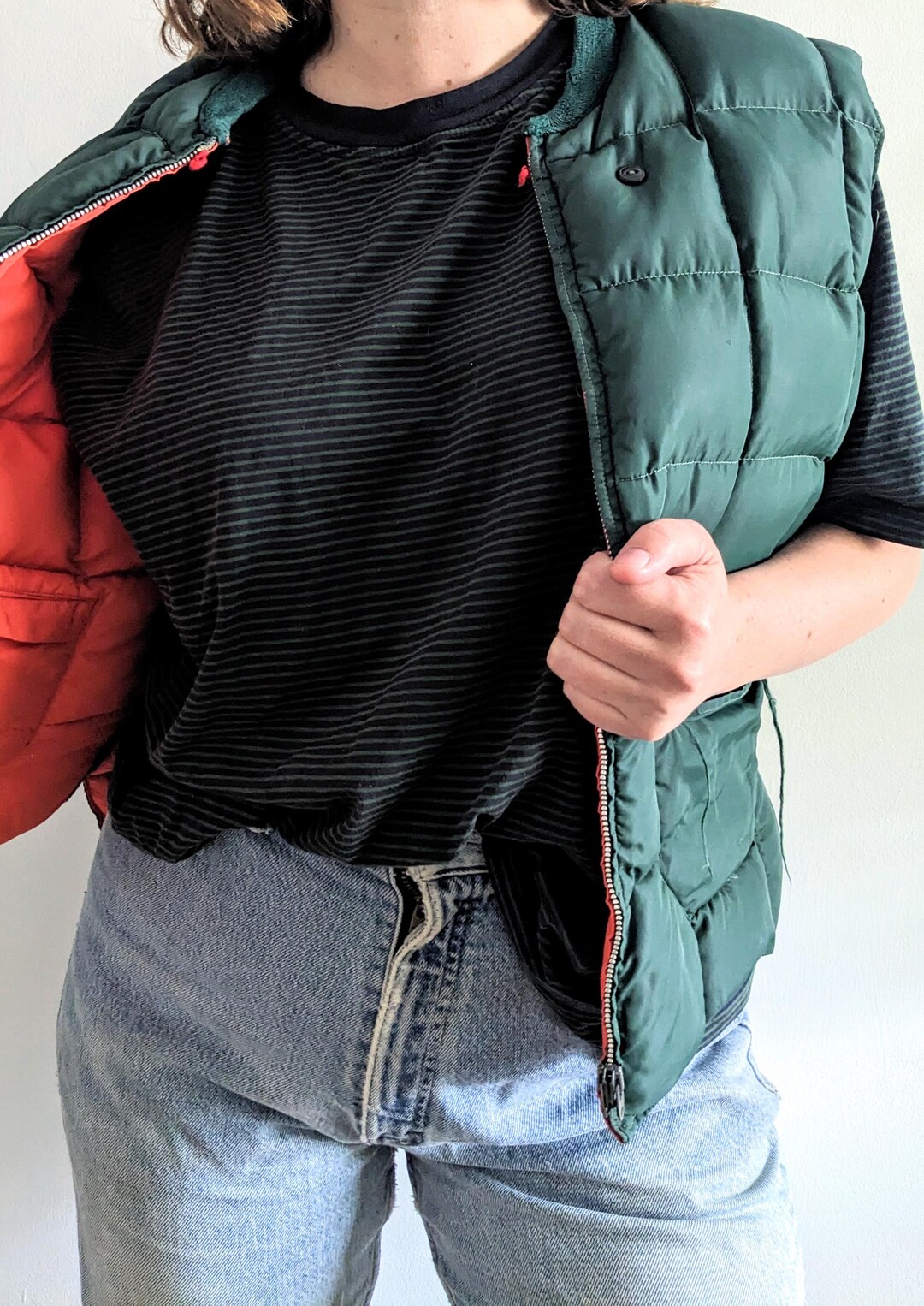Quilted Reversible Down Hunting Vest- Vintage Styled by Selfast ...