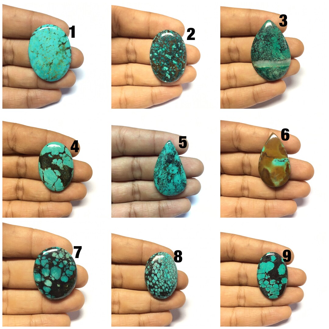 Natural Tibetan Turquoise Gemstone Turquoise Cabochon Tibetan Turquoise ...