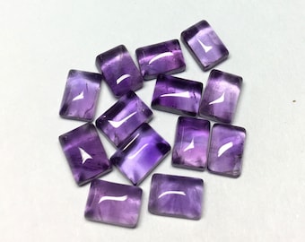 Amethyst Quartz Step-cut Rectangle Shape 7x24mm Cabochon - Etsy