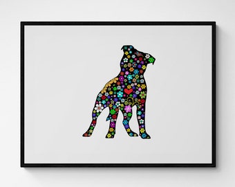 Unique Staffy Art - Etsy