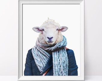 Sheep art | Etsy