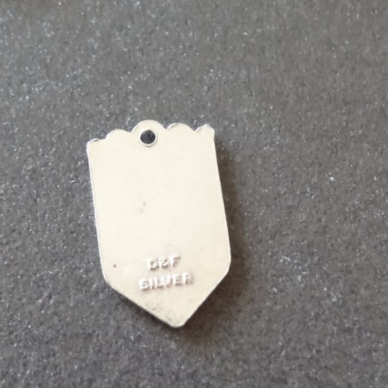 Devon Vintage Shield Charms Enamel Travel Shield Silver | Etsy