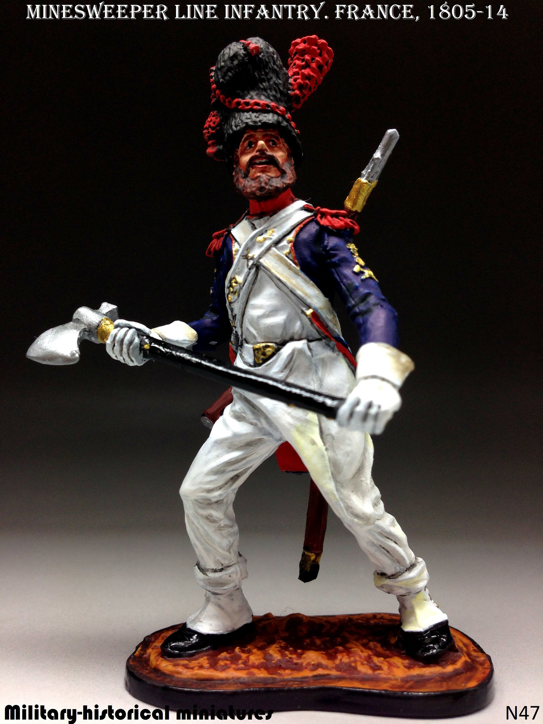 Sapper France 1805-14 Napoleonic wars Tin Soldier 54mm 1/32 | Etsy