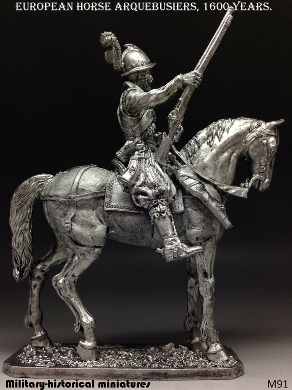 Équestre arquebusier année 1600 jouet soldat 54 mm 1/32 | Etsy