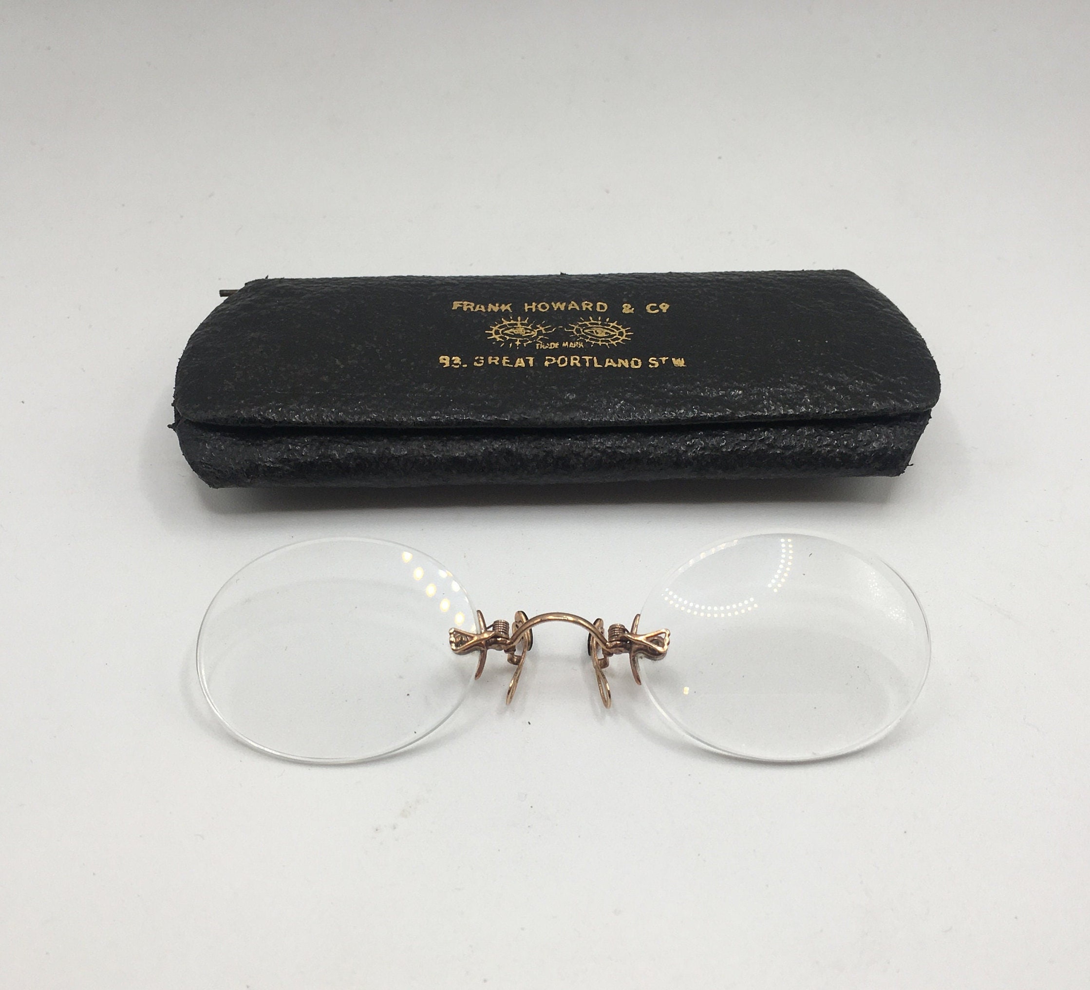 10 Karat Gold Pince-nez Spectacles - Etsy