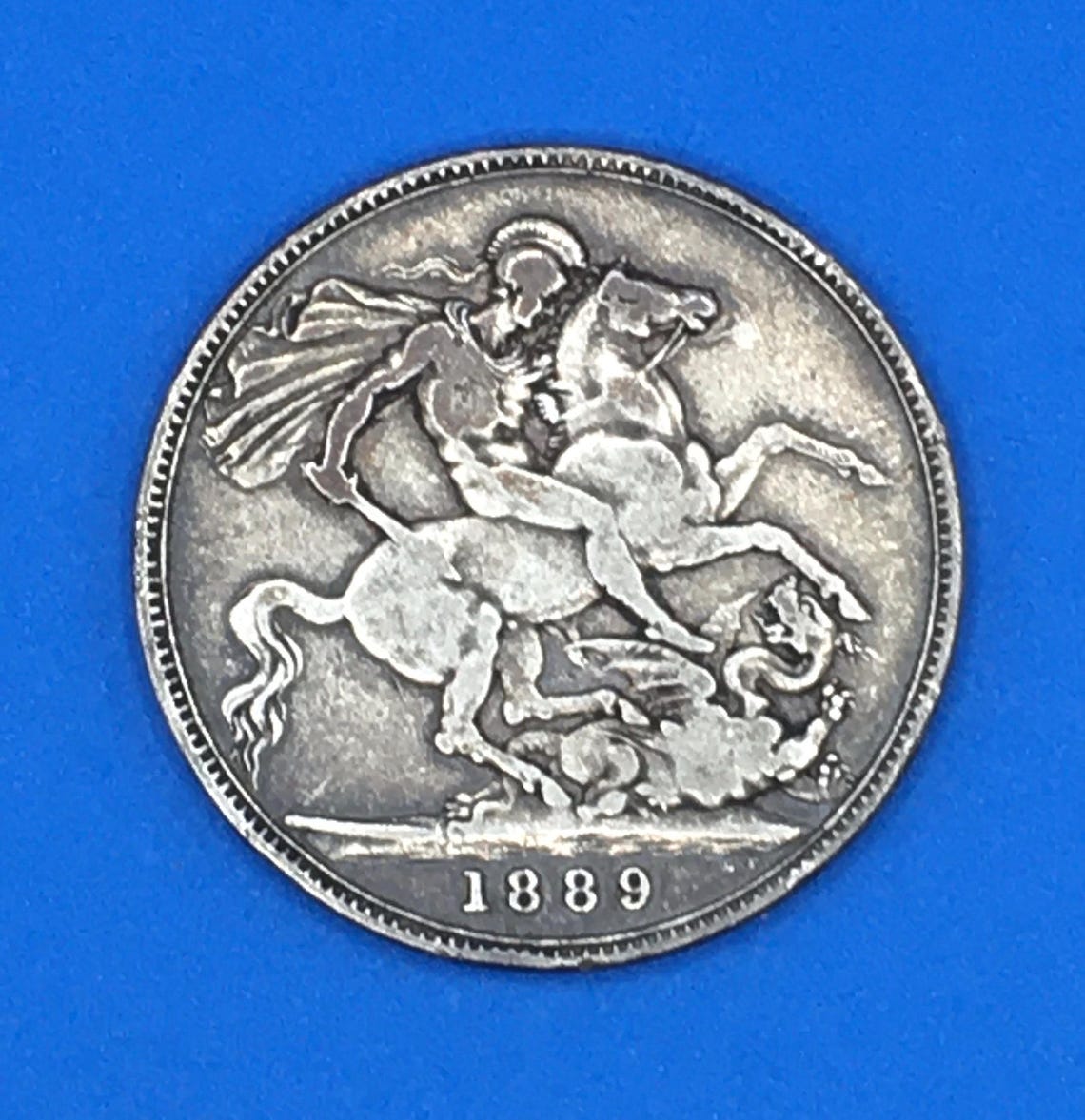 An 1889 Queen Victoria Silver Crown Coin - Etsy