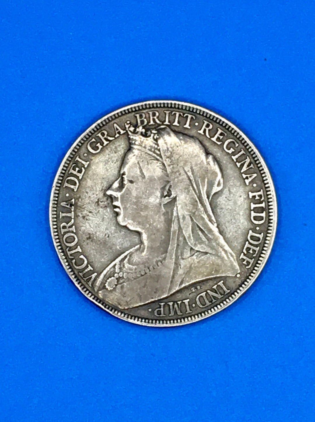 An 1896 Queen Victoria Silver Crown Coin. - Etsy