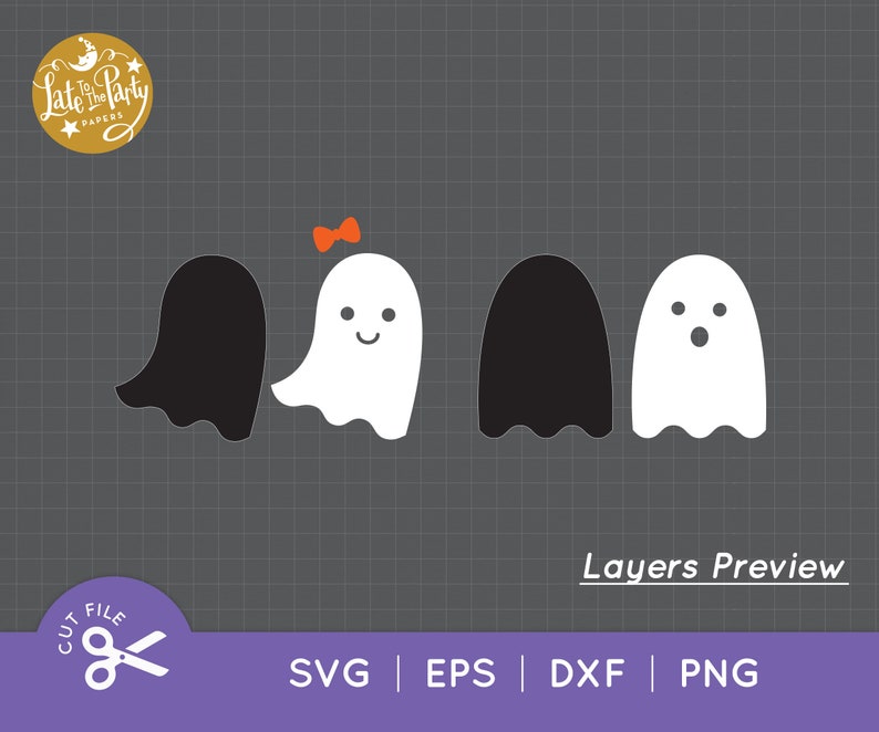 CUTE GHOSTS SVG Boy Girl Ghost Cut File Bundle Boy Ghost - Etsy