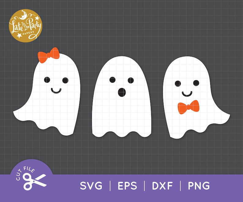 CUTE GHOSTS SVG, Boy, Girl, Ghost Cut File Bundle, Boy Ghost, Ghost ...