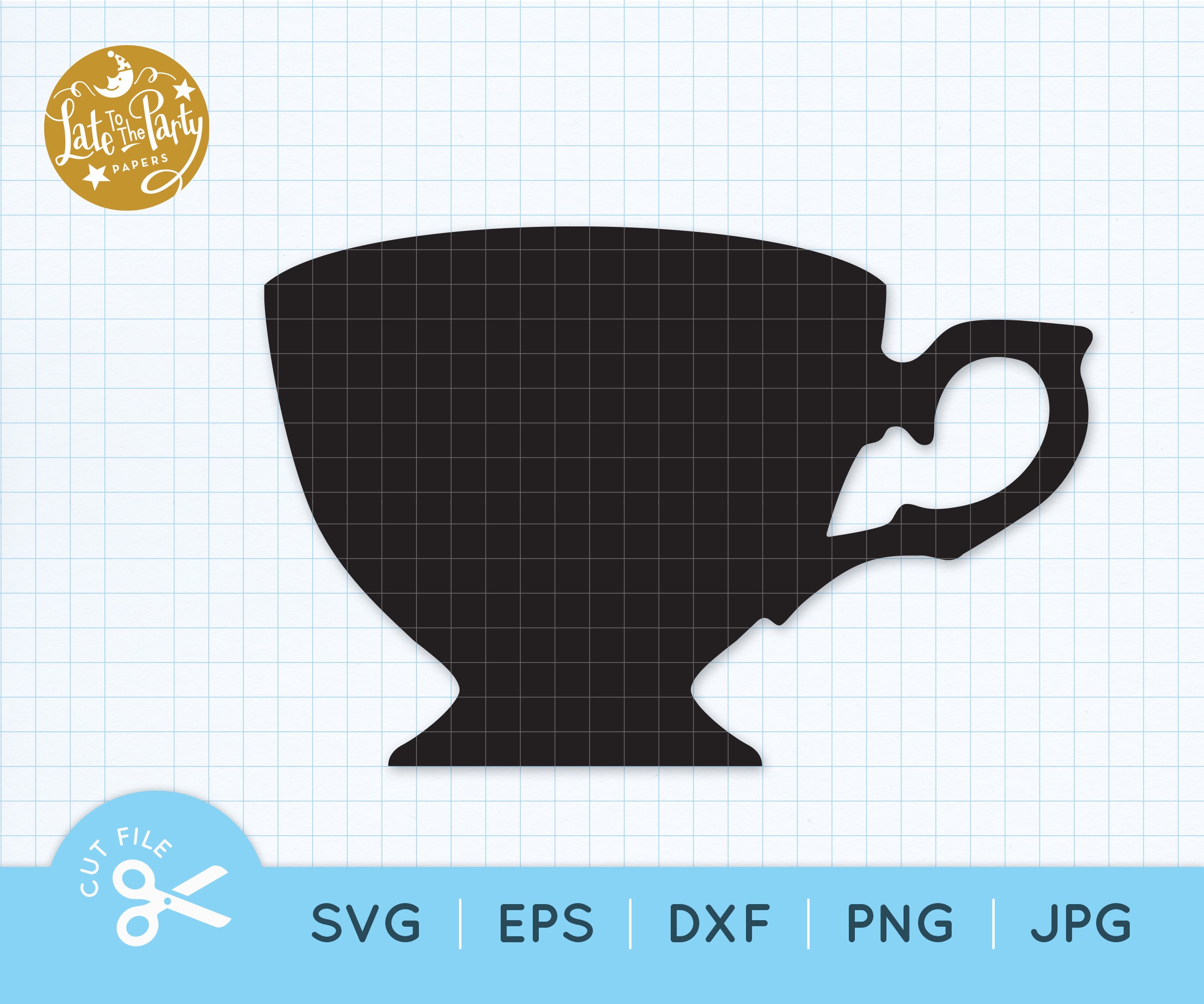 Teacup SVG Layered Cut File Teacup Cutting File Teacup - Etsy