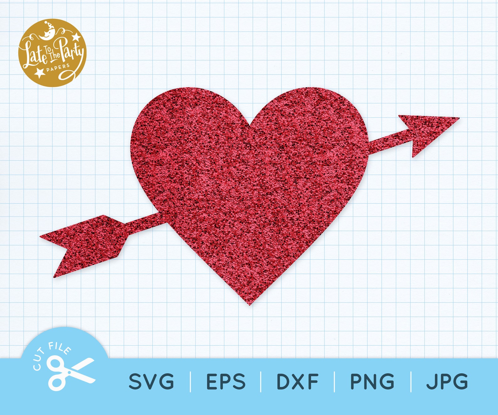 HEART and ARROW SVG, Heart Arrow Svg, Love Arrow Heart Silhouette ...