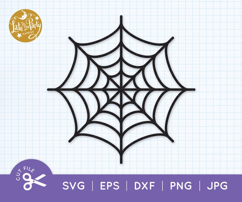 SPIDER WEB SVG Simple Spider Web Cut File Cobweb Svg Spider - Etsy