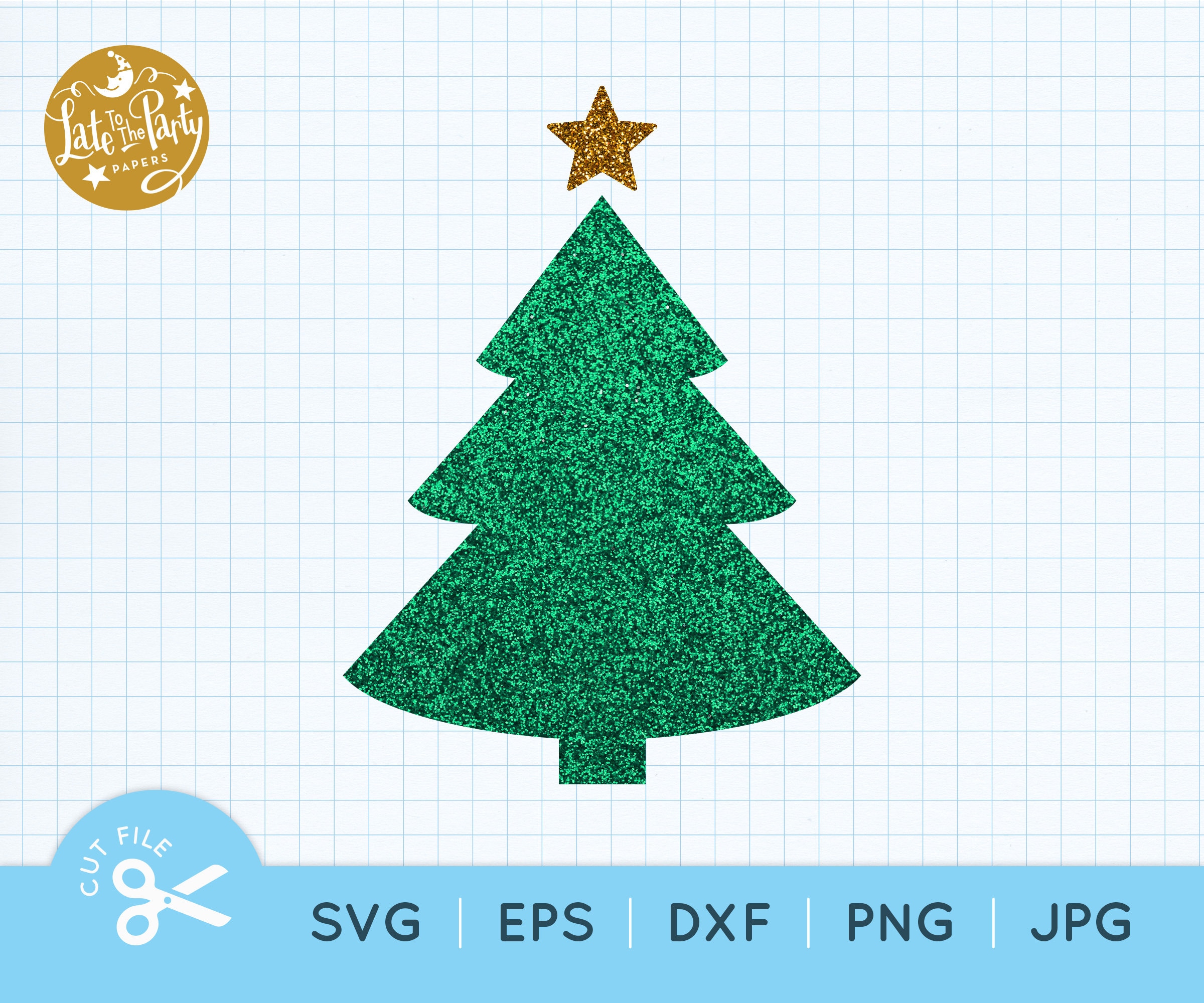 CHRISTMAS TREE SVG, Simple Christmas Tree Silhouette, Tree Star Svg ...