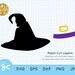 WITCH HAT SVG Cut File, Witch Hat Svg, Hand Drawn Halloween Witch Hat ...