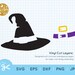 WITCH HAT SVG Cut File, Witch Hat Svg, Hand Drawn Halloween Witch Hat ...